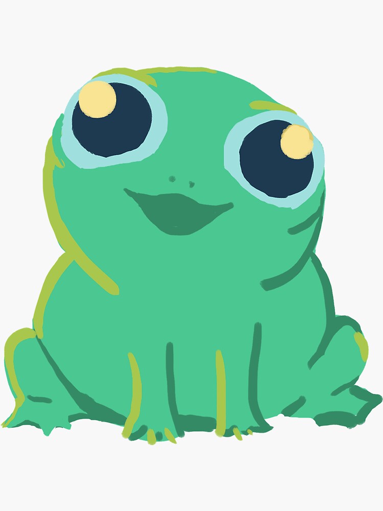 "Froggy Boy 2" Sticker for Sale by kris10schiller | Redbubble
