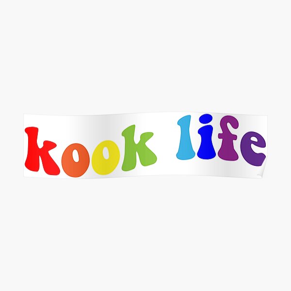 "kook life rainbow" Poster by disneysminnie | Redbubble