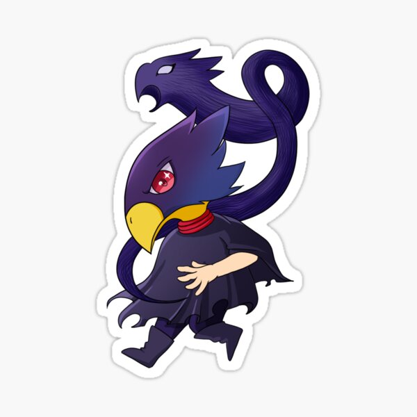 Pegatina «Chibi Tokoyami BNHA» de shrrdws | Redbubble