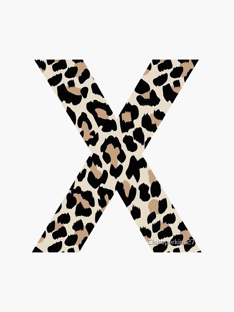 "Cheetah Chi / X" Sticker by Claireperkins27 | Redbubble