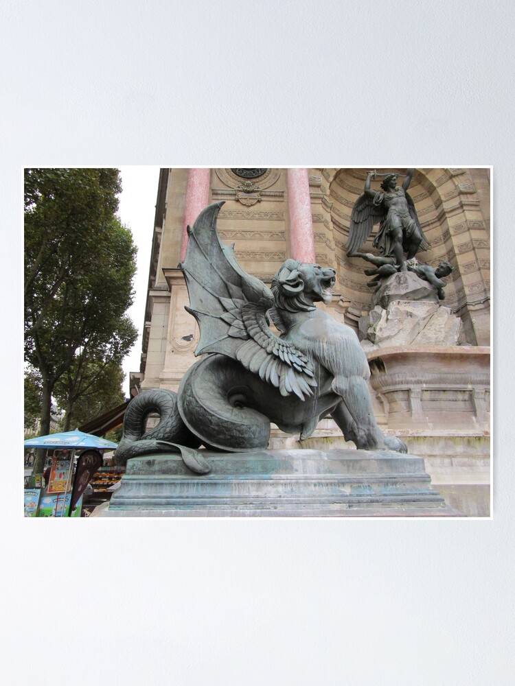 "Manticore Statue" Poster for Sale by InspiringBadger | Redbubble
