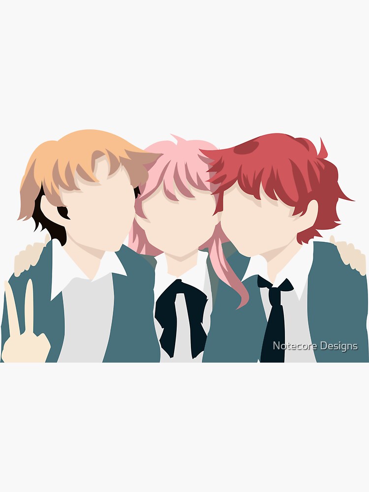 "UnOrdinary - Remi, Isen, Blyke Minimalistic Illustration" Sticker for ...