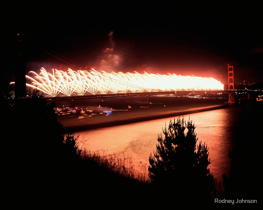"Fireworks - 75th Anniversary of the Golden Gate Bridge" by Rodney ...