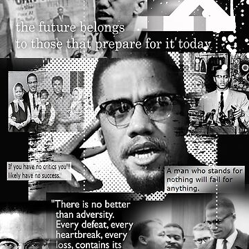 "malcome x" Poster for Sale by arteology | Redbubble