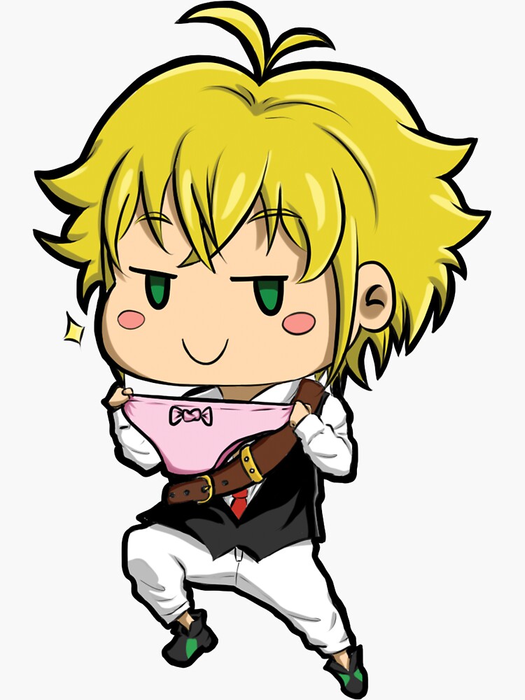"Chibi Meliodas Seven Deadly Sins" Sticker for Sale by slinkraz | Redbubble