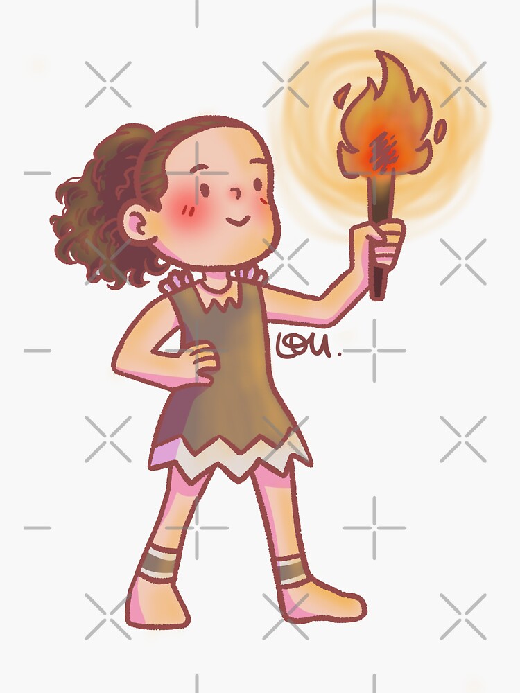 "Zazzalil - Firebringer STARKID" Sticker for Sale by meowlody | Redbubble