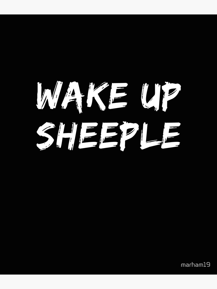 "Wake Up Sheeple Funny Covid-19 Sheep Covid19 Coronavirus" Poster for ...