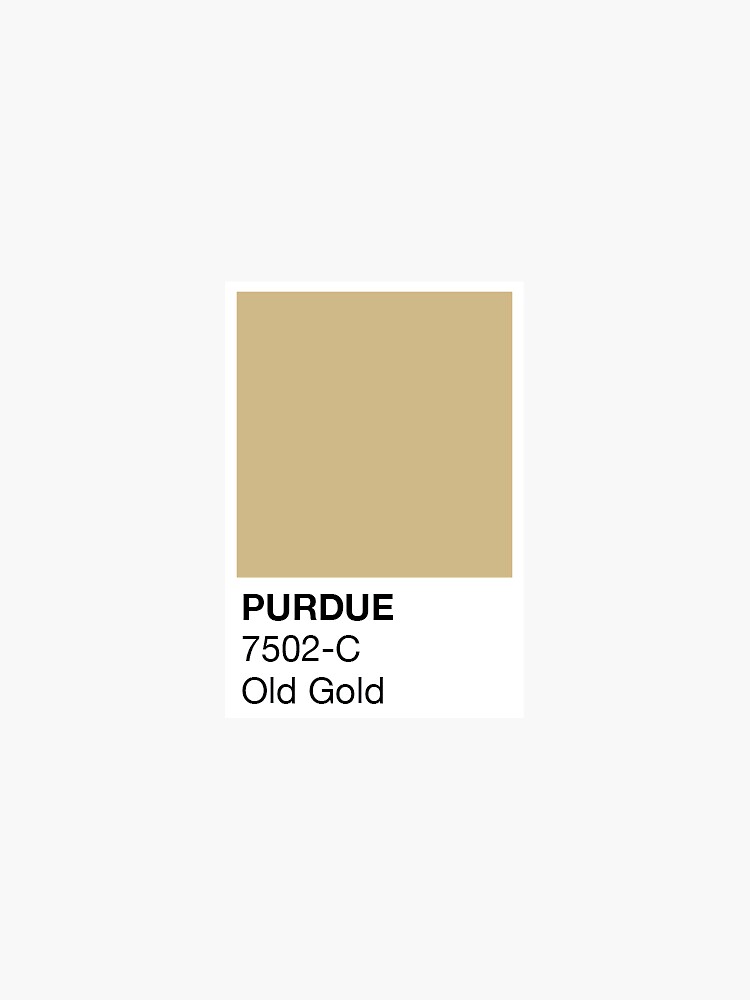 "Purdue Pantone Swatch" Sticker for Sale by ktp100 | Redbubble