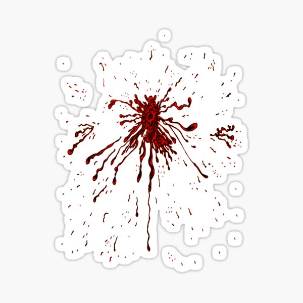 "Blood & Bullet wounds" Sticker for Sale by 547566 | Redbubble