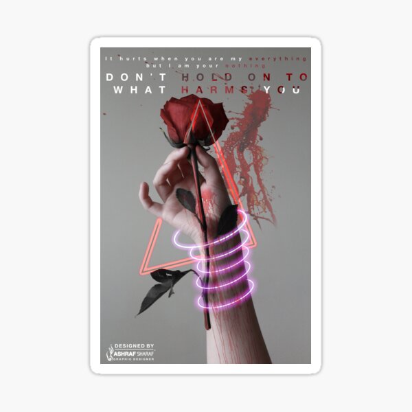 "ROSE DEATH " Sticker by AshrafSharaf | Redbubble