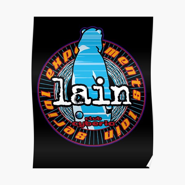 "Serial Experiments Lain - Club Cyberia" Poster by eg-berlin | Redbubble