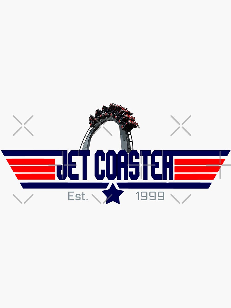 "Jet Coaster" Sticker by carowindsfanson | Redbubble