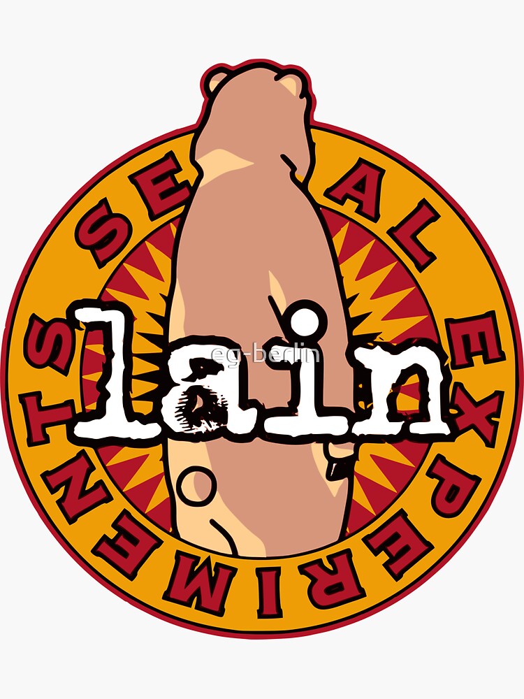 "Serial Experiments Lain - Bear Logo" Sticker for Sale by eg-berlin ...