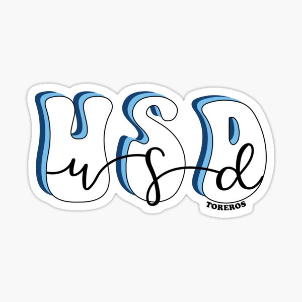 "USD" Sticker for Sale by coletteburd | Redbubble