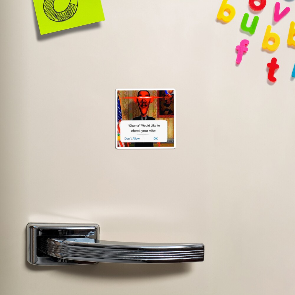 "Obama vibe check" Sticker for Sale by royalbaby | Redbubble