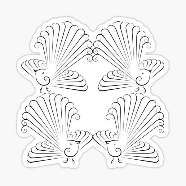 "Piwakawaka — FanTail design" Sticker for Sale by Catgonwuf | Redbubble