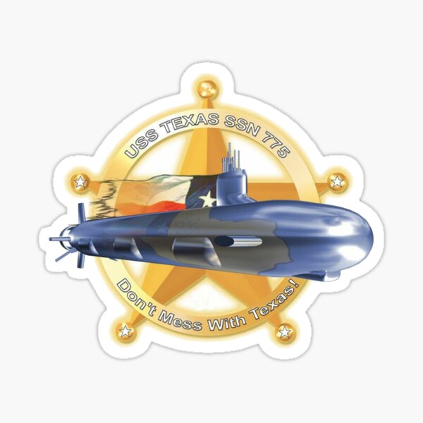 "USS Texas SSN-775" Sticker for Sale by Nikki SpaceStuffPlus | Redbubble