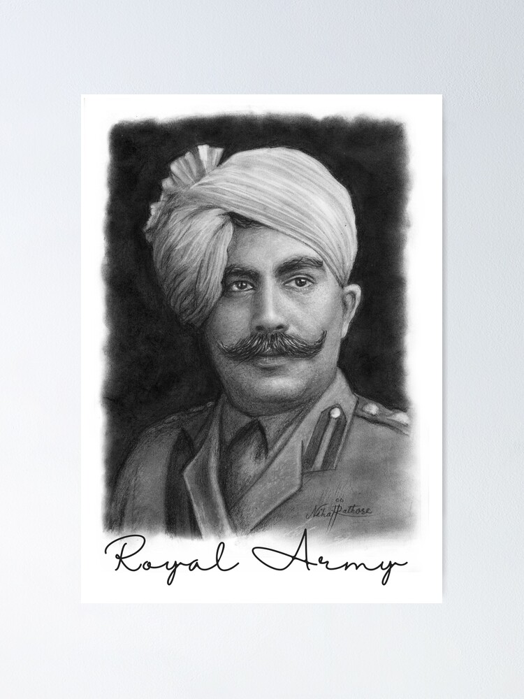 "MAHARAJA SKETCH" Poster by nsinghrathore | Redbubble