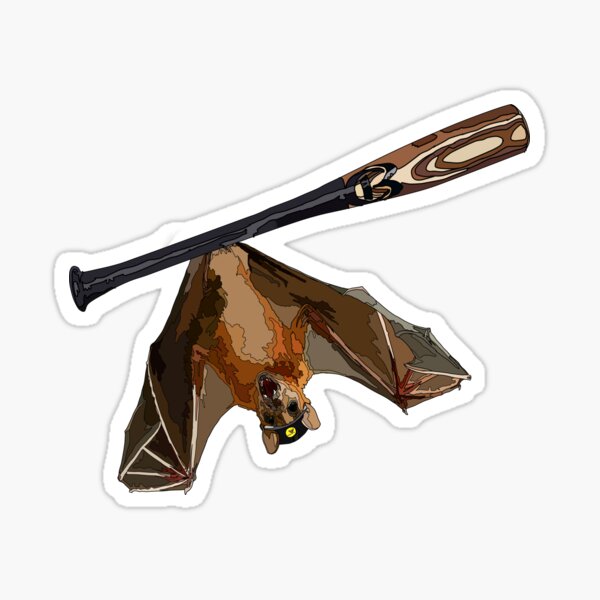 "Baseball Bat" Sticker by WeepingSparrow | Redbubble