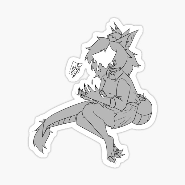 "Static thoughts" Sticker for Sale by BeaBea-Arts | Redbubble