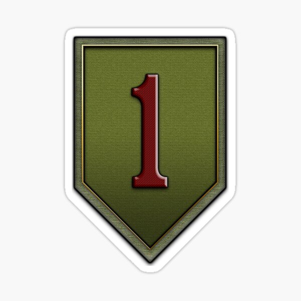 "The Big Red One Insignia" Sticker for Sale by Spacestuffplus | Redbubble