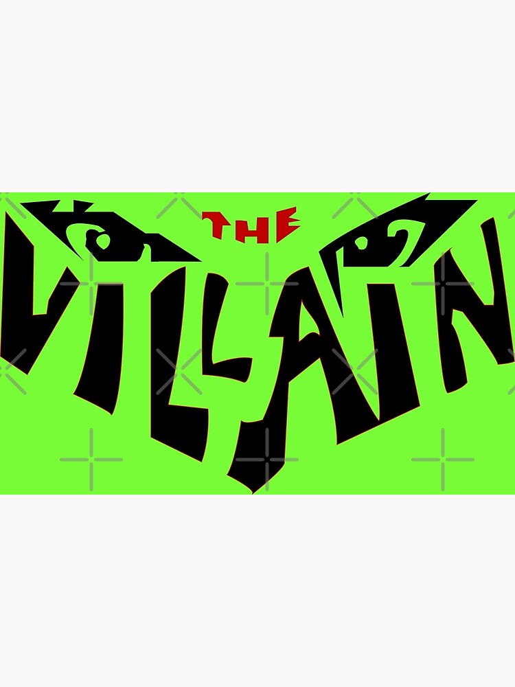 "Villain Logo" Poster by carowindsfanson | Redbubble