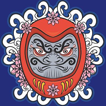 "Japanese Tattoo Angry Daruma Doll" Poster for Sale by Mexikawaii ...