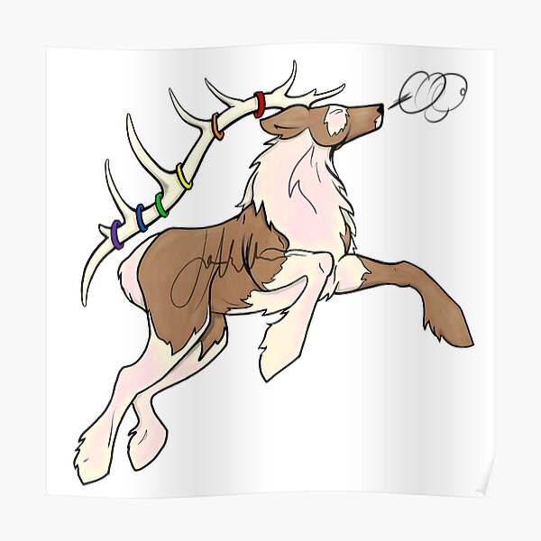 "LGBTQ Deer" Poster by ArleneStickers | Redbubble
