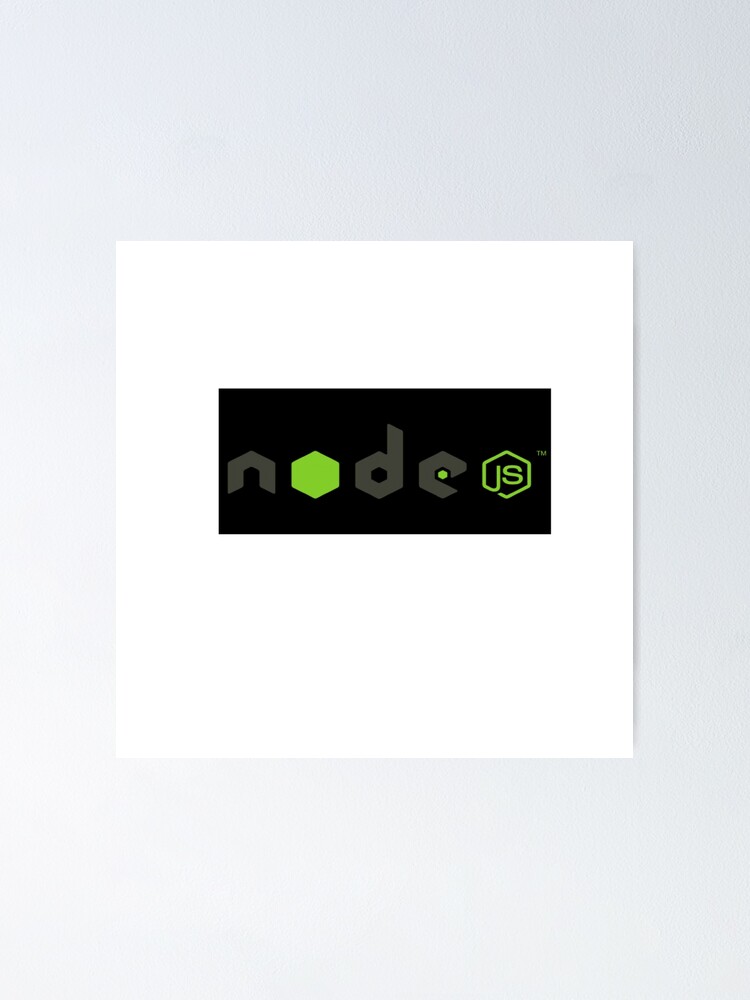 "Node js style JavaScript programmer" Poster by Kristikniceart | Redbubble