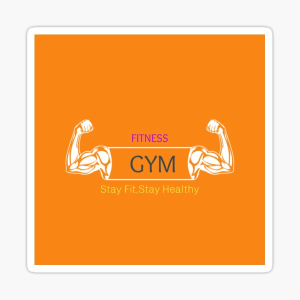 "Gym,stay fit" Sticker for Sale by sangam20 | Redbubble