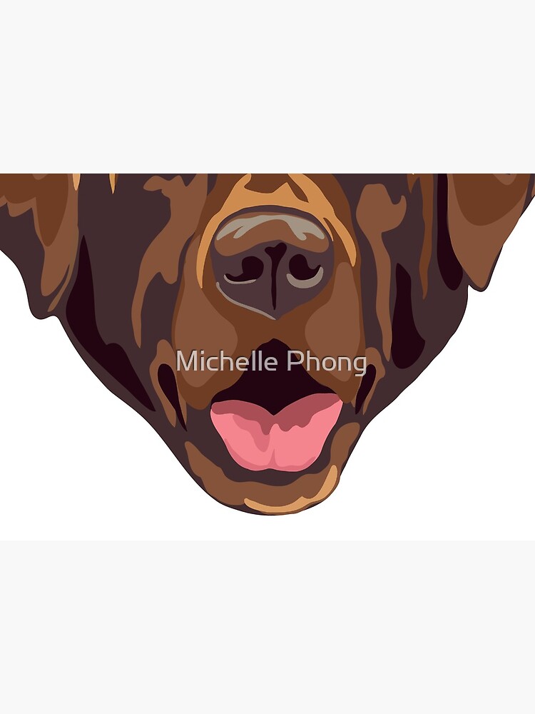 "Chocolate Labrador" Mask for Sale by MichellePhong | Redbubble