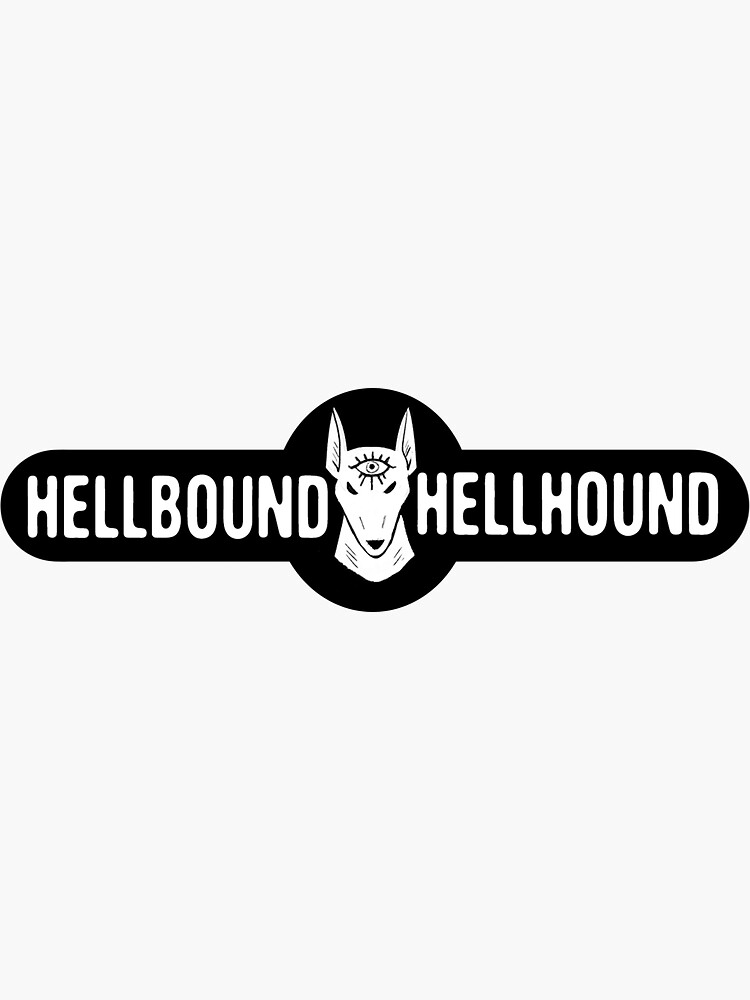 "Hellbound Hellhound Logo" Sticker for Sale by HellboundBrand | Redbubble