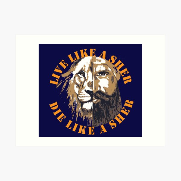 "Live Like a Sher Punjabi Lion" Art Print by inkstyl | Redbubble
