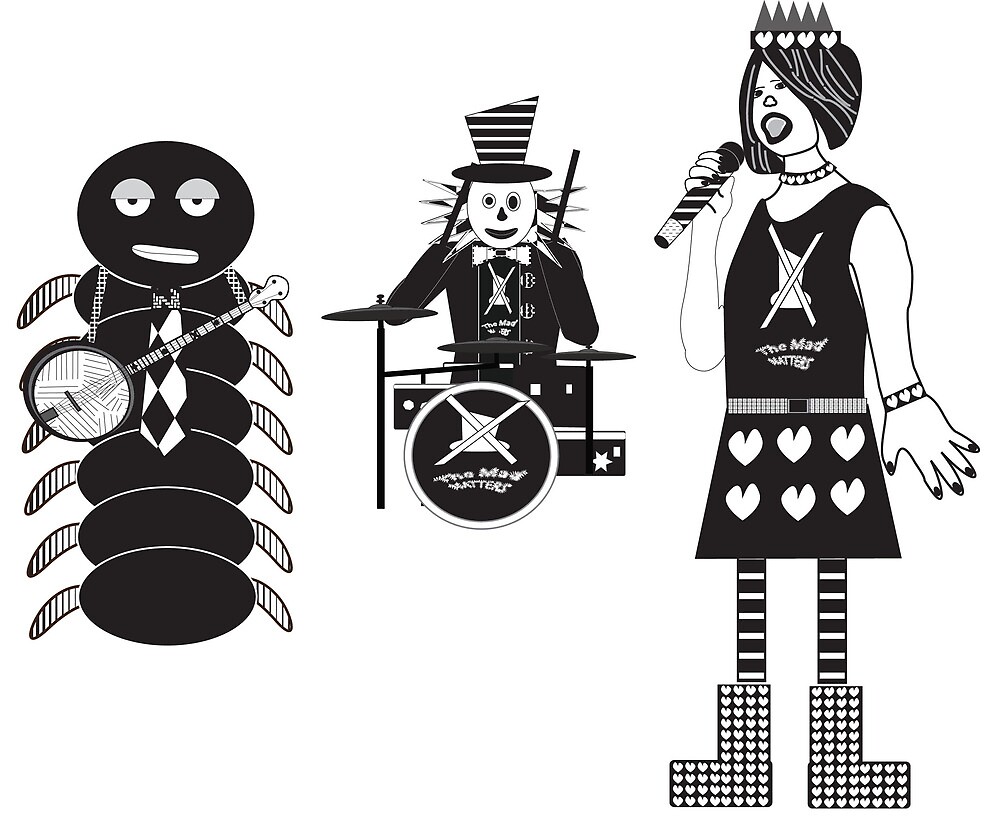 "Punk Alice in Wonderland Characters" by kmeyer | Redbubble