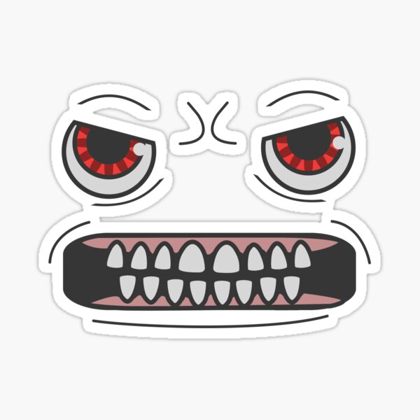 "Angry Mood Face" Sticker by lemieux20066 | Redbubble