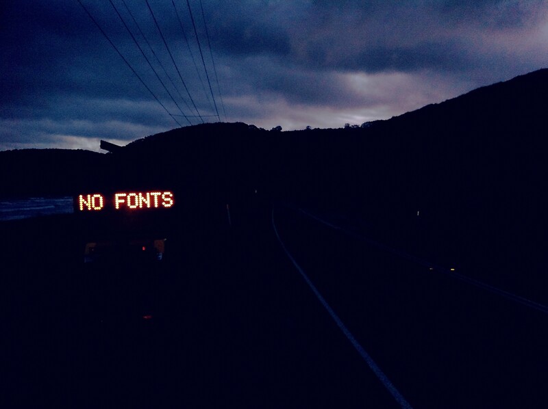 "NO FONTS" by sjem © | Redbubble