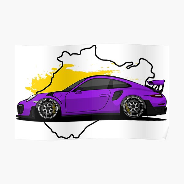 "Purple GT2" Poster by Turboosted | Redbubble