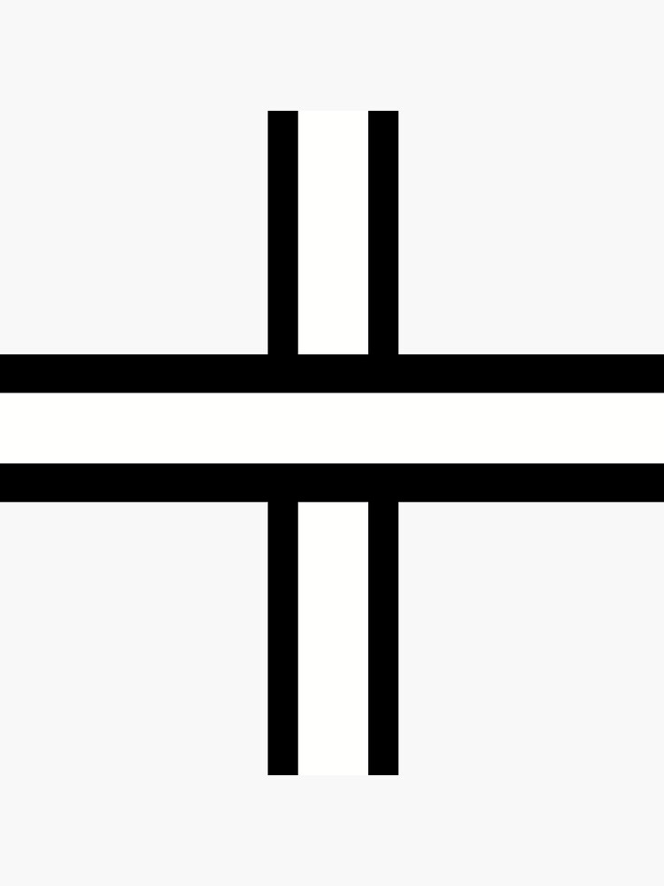 "Criss Cross BLACK AND WHITE REFEREE TYPE PATTERN" Sticker by itsmutant ...