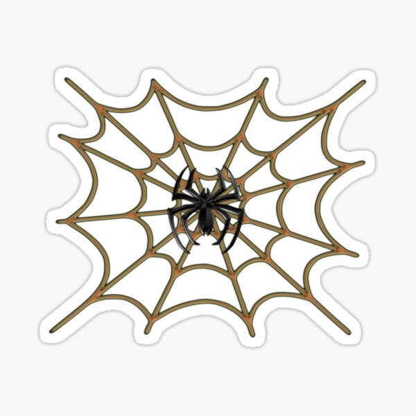 "Red Spider Man Web..." Sticker for Sale by WackyJacks | Redbubble