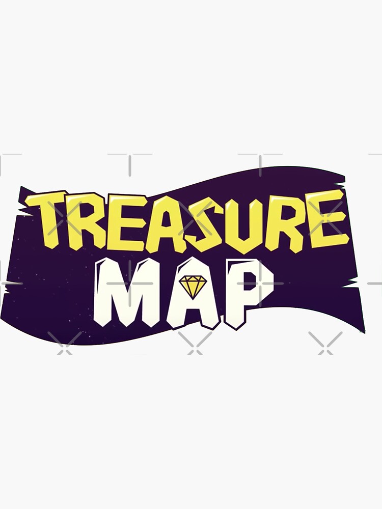 "YG TREASURE MAP Logo" Sticker for Sale by katherinesbored | Redbubble