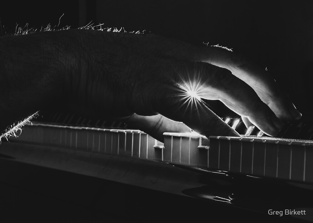 "Hands on the keys" by Greg Birkett | Redbubble