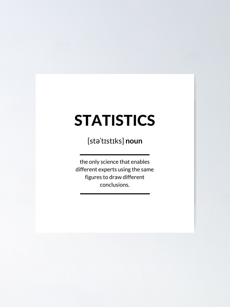 "Statistics Definition | Dictionary Collection" Poster by ...