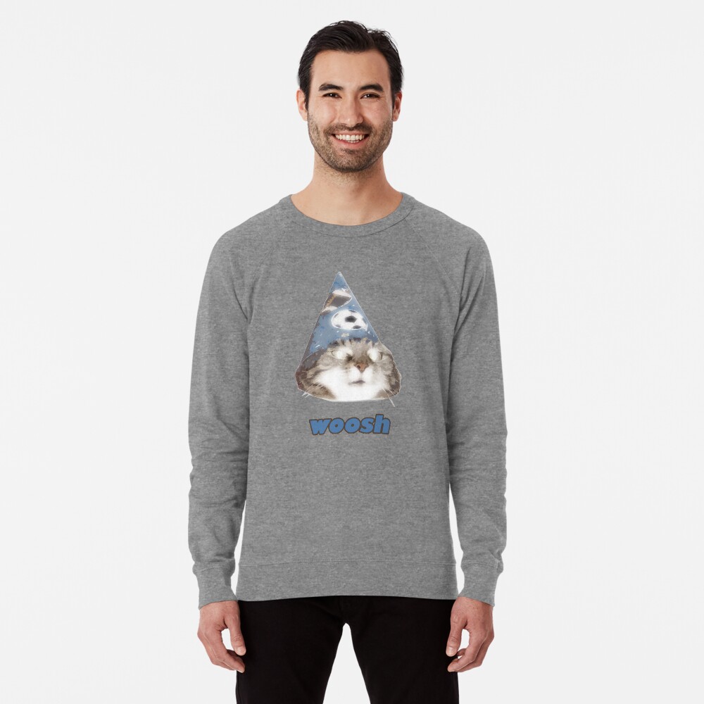 "woosh you have wizard cat meme" Sticker for Sale by CleverJane | Redbubble