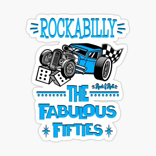 "Hot Rod Rockabilly Music Rock and Roll Classic Car Retro Vintage 50s ...