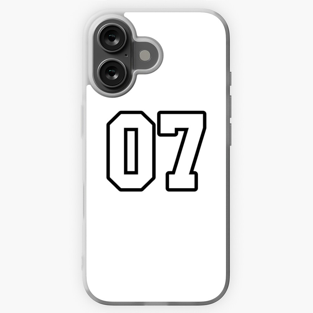 "Jersey number 07" Sticker for Sale by bellacommorato | Redbubble