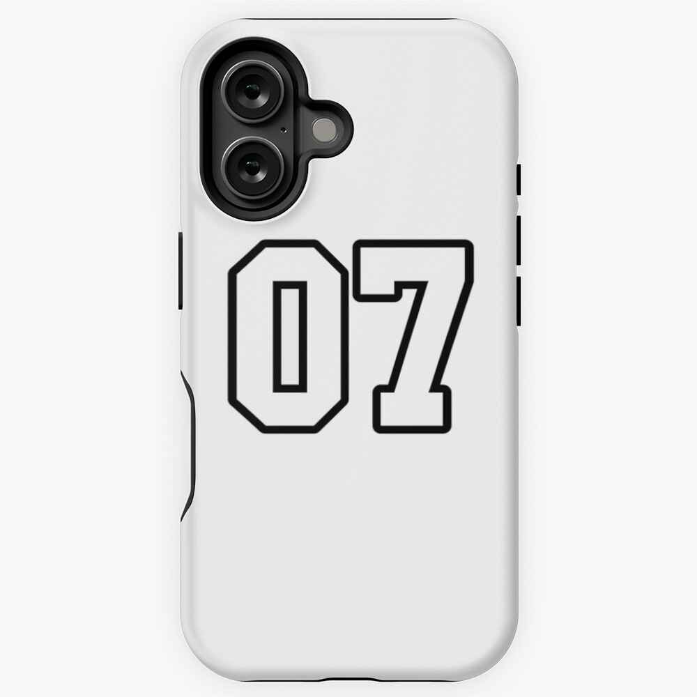 "Jersey number 07" Sticker for Sale by bellacommorato | Redbubble