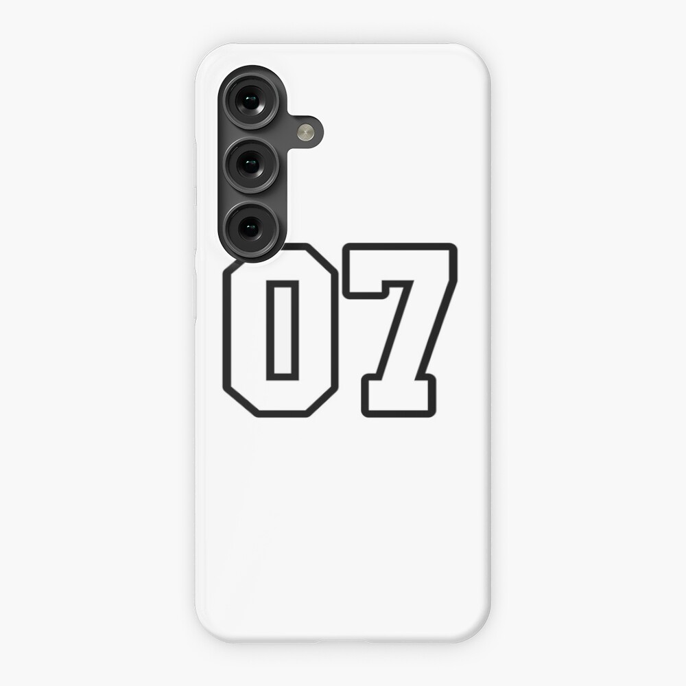 "Jersey number 07" Sticker for Sale by bellacommorato | Redbubble
