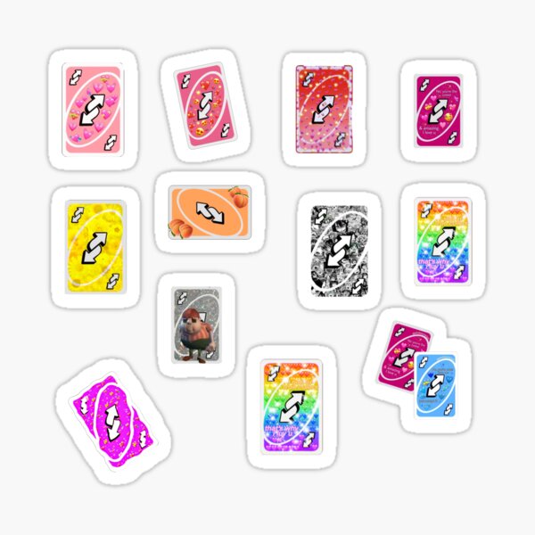 "Uno cards pack " Sticker by Barberini | Redbubble