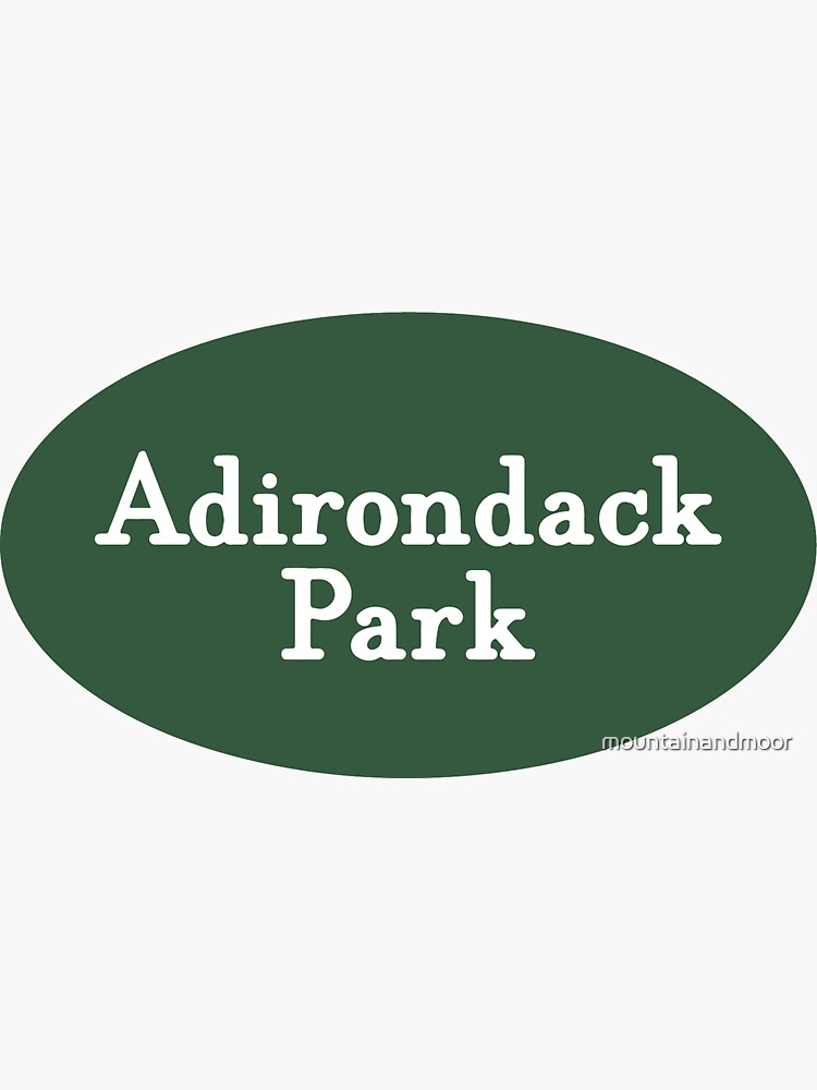 "Oval Euro Sticker Adirondack Park Green" Sticker for Sale by ...