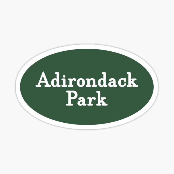 "Oval Euro Sticker Adirondack Park Green" Sticker for Sale by ...